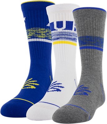 Blue and yellow under armour socks online
