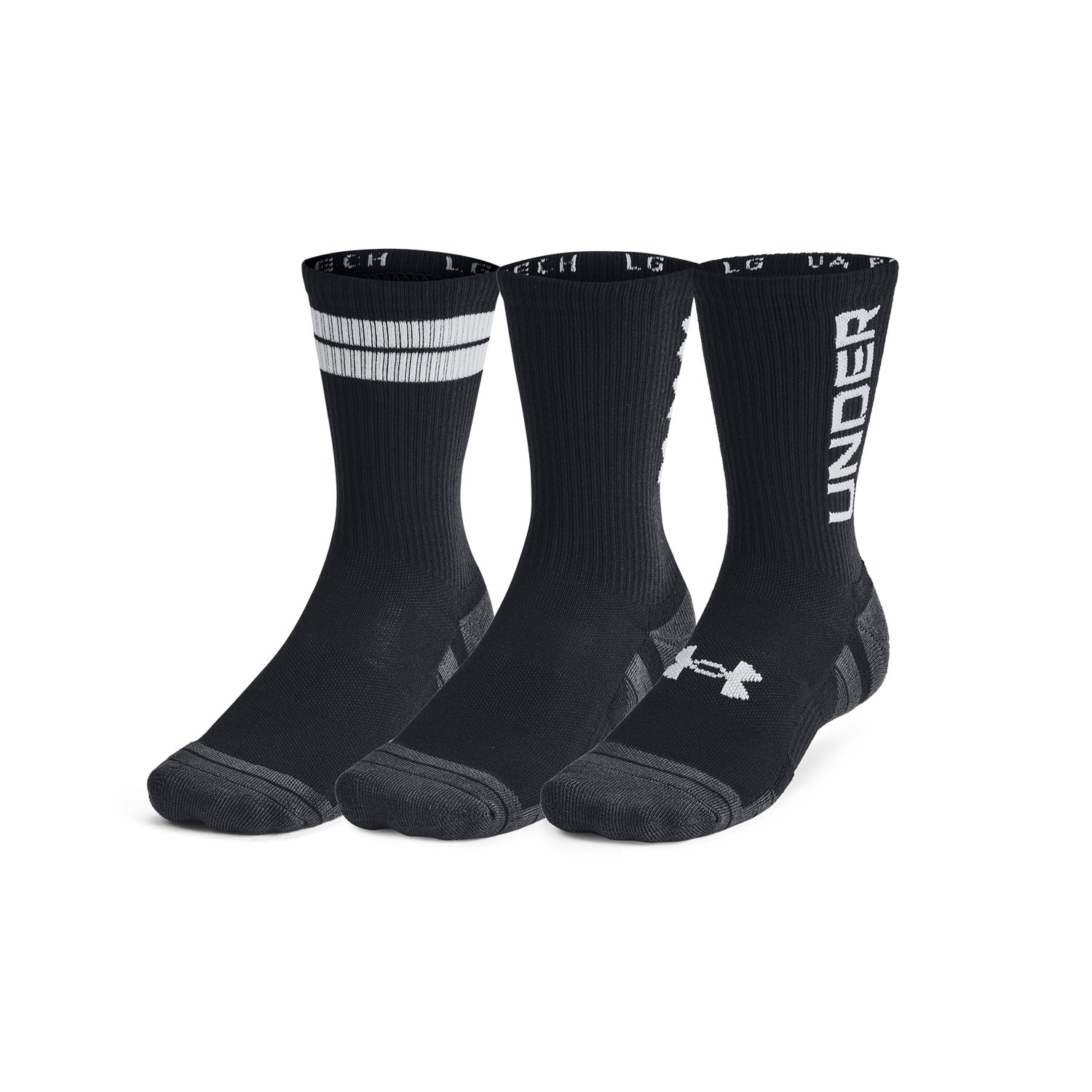 Unisex UA Performance Tech 3-Pack Crew Socks | Under Armour UK