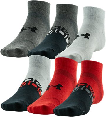 Men's Athletic, Low-Cut & Crew Socks in Red | Under Armour