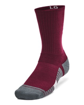 Men's Athletic, Low-Cut & Crew Socks in Red | Under Armour