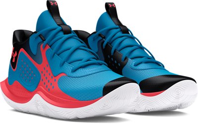 Blue and red under armour shoes online