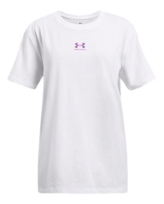 เสื้อแขนสั้น UA Campus Oversize Lockup สำหรับเด็กผู้หญิง | Under Armour TH