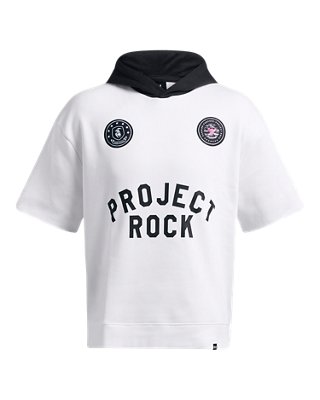 Sudadera con capucha de manga corta Project Rock Icon Fleece Badge Of ...