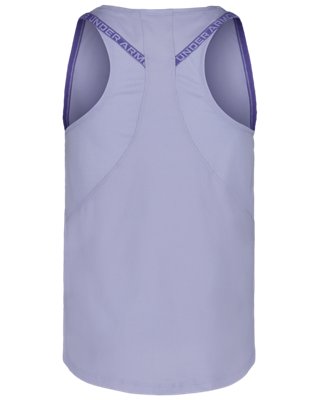 UA Knockout Logo Mesh Panel Little Girls' Tank | Under Armour