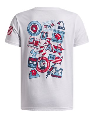 UA Freedom Americana Logo Boys' T-Shirt | Under Armour