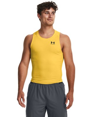 Mens UA HeatGear®: Keeps You Cool - Compression Fit in Yellow | Under ...
