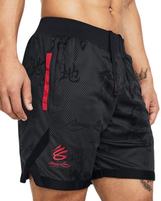 Men's Curry x Bruce Lee Lunar New Year 'Fire' Mesh Shorts | Under Armour HK