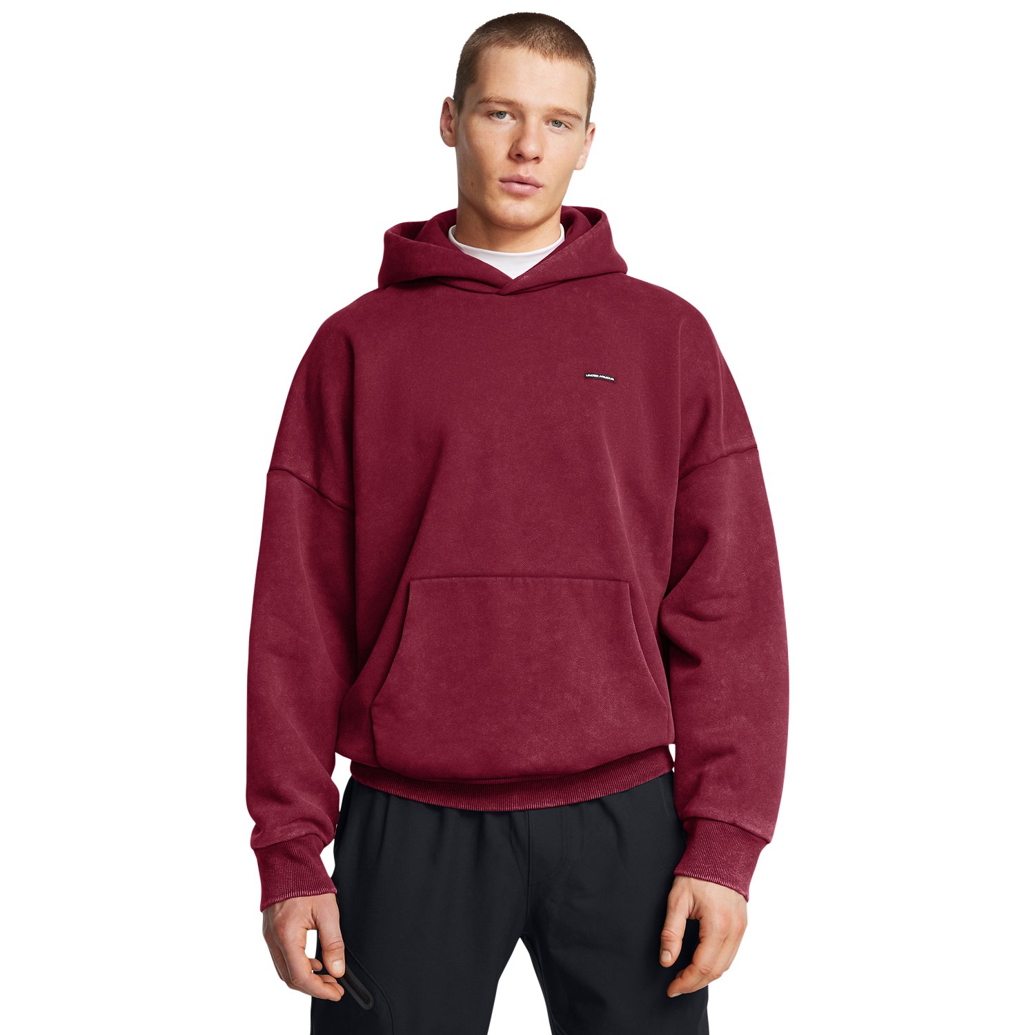 Men's UA Icon Heavyweight Fleece Wash Oversized Hoodie | Under Armour UK