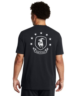 Men's Project Rock Badge Of Honor Short Sleeve | Under Armour HK